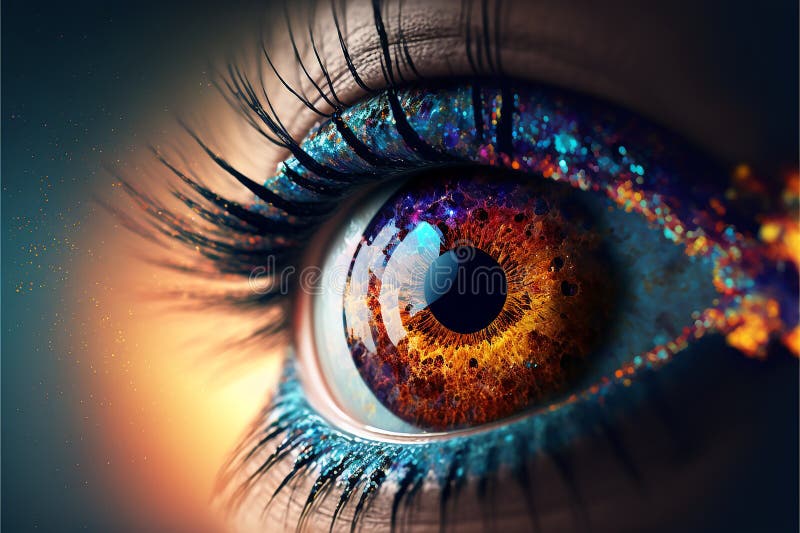 World Explosion in Eye, Creation or Destruction of the Universe ...