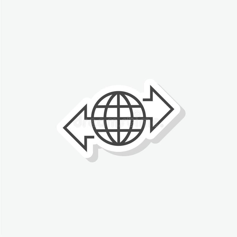 World Express Delivery Logo Sticker Stock Vector - Illustration of ...