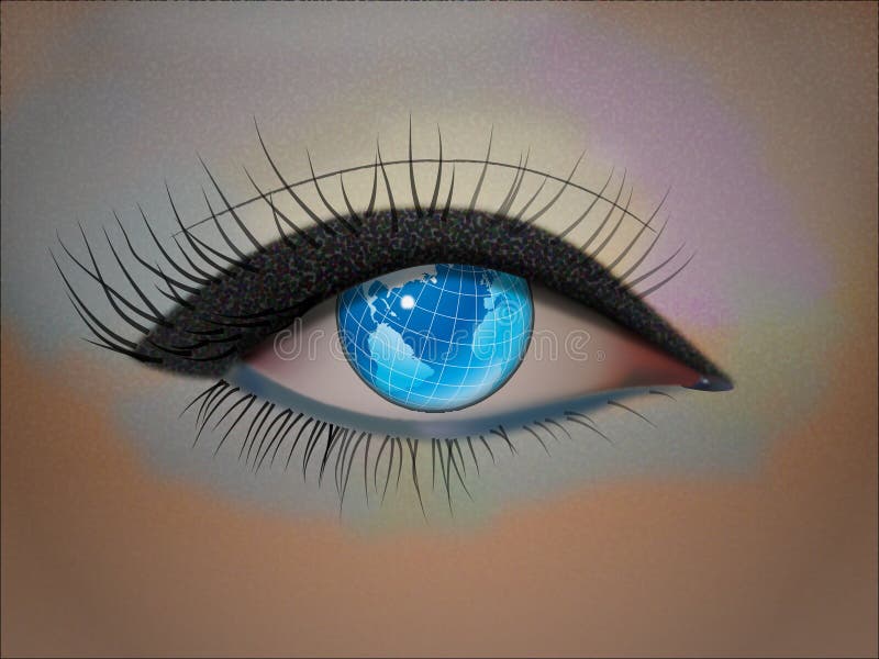 World eye stock illustration. Illustration of care, face - 47810580