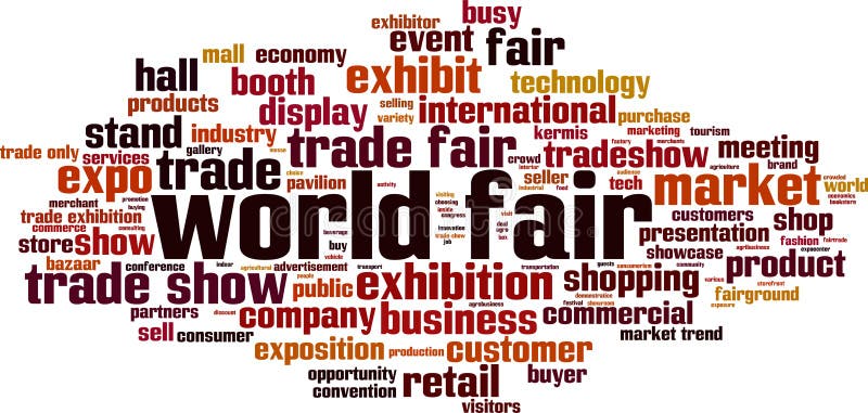 World fair word cloud stock vector. Illustration of cloud - 162625051