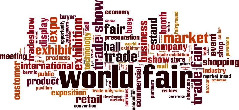 World fair word cloud stock vector. Illustration of sale - 190193622