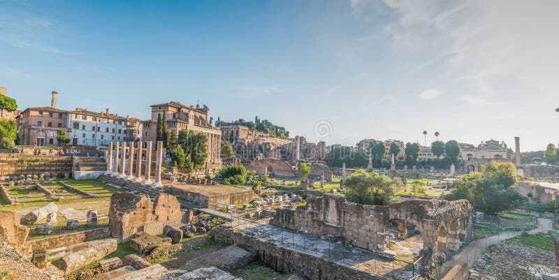 World Famous Imperial Fora in Rome Stock Image - Image of capital ...