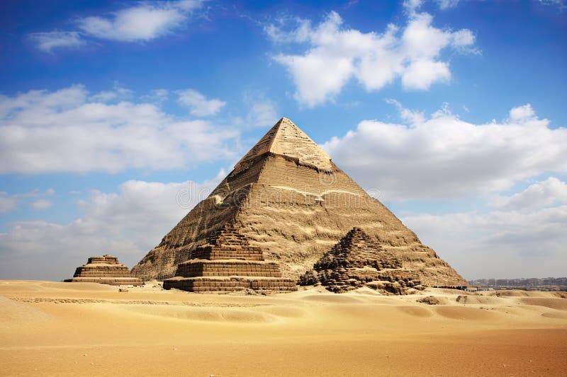 The Famous Pyramids of Egypt. Stock Photo - Image of building, cheops ...