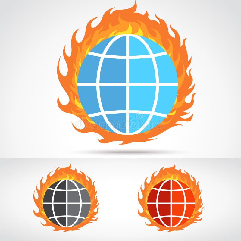 World of fire stock vector. Illustration of burning, despair - 50452525