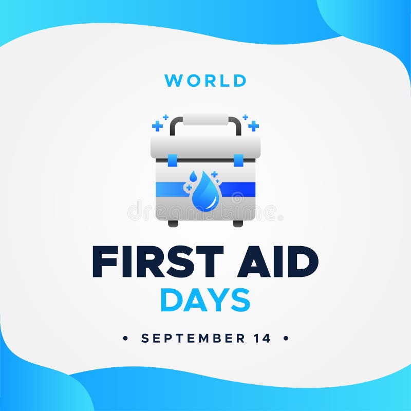 World First Aid Day Design Background for Greeting Moment Stock Vector ...