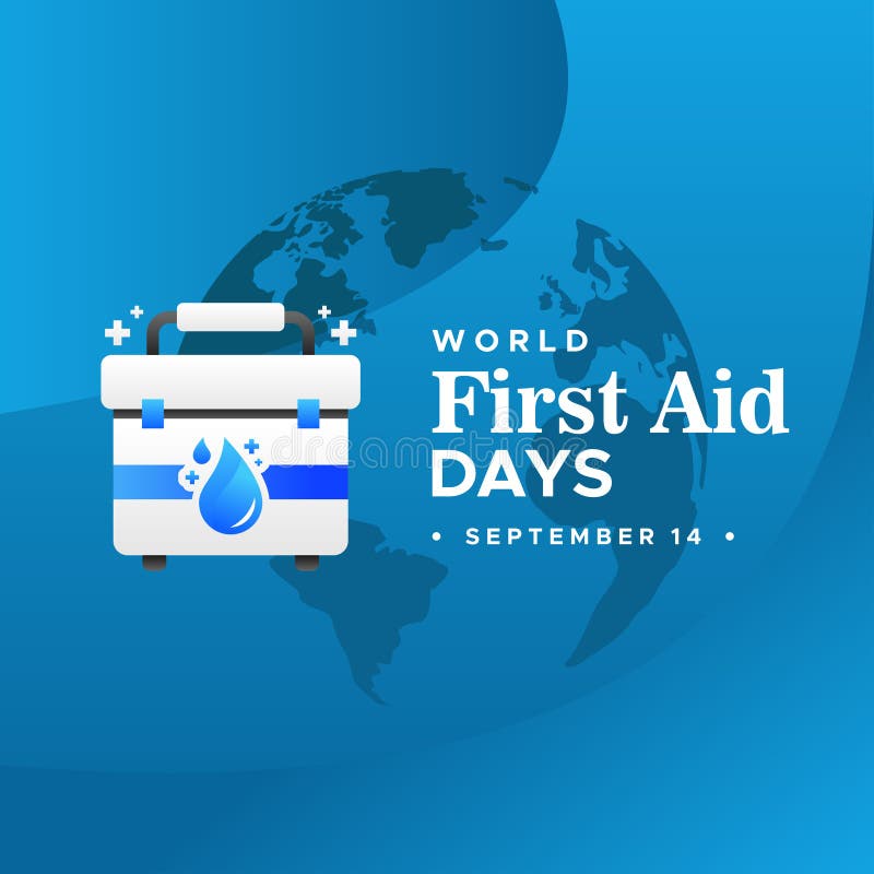 World First Aid Day Design Background for Greeting Moment Stock Vector ...