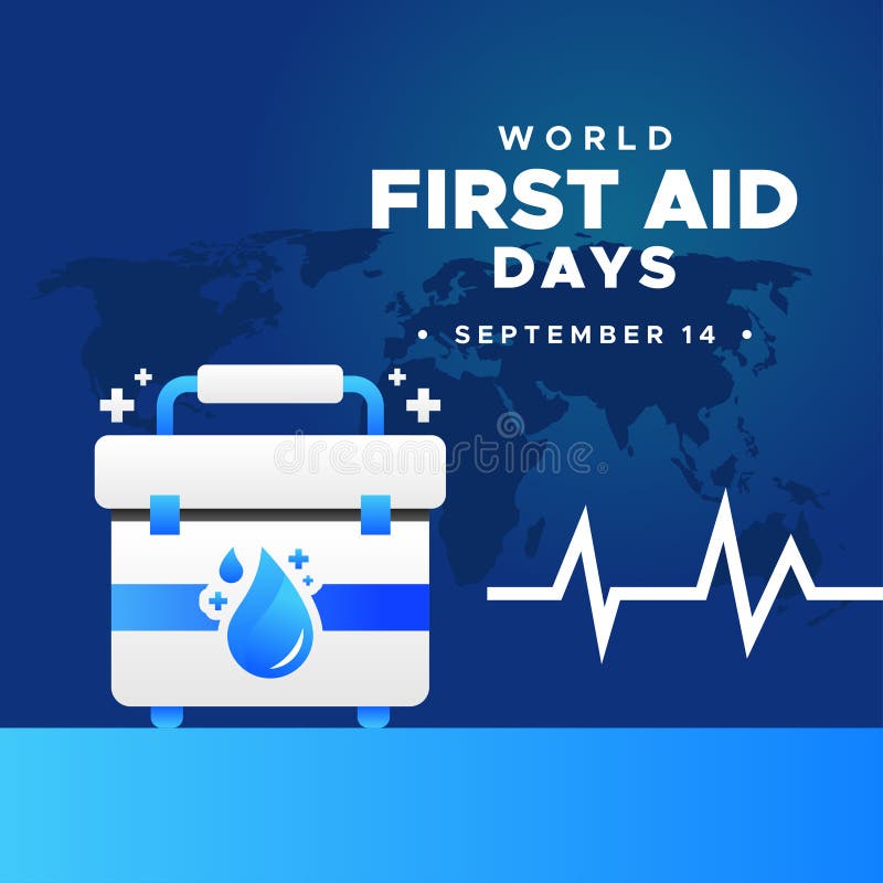 World First Aid Day Design Background for Greeting Moment Stock Vector ...