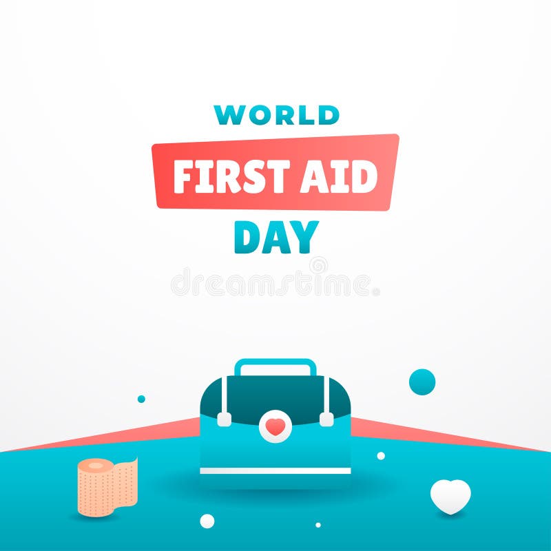 World First Aid Day Design Illustration Stock Vector - Illustration of ...