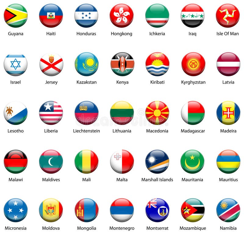 World Flag Icons 04 stock vector. Illustration of nationality - 12384942