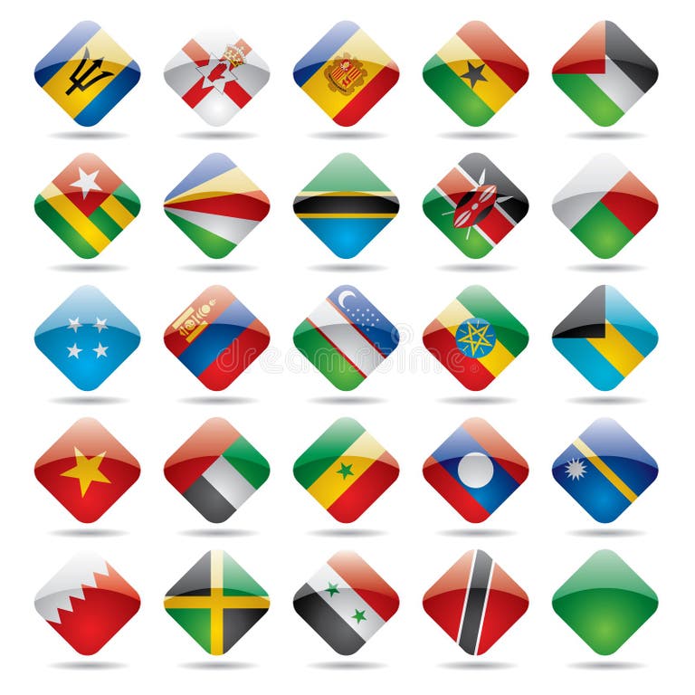 World Flag Icons Stock Illustrations – 18,622 World Flag Icons Stock ...