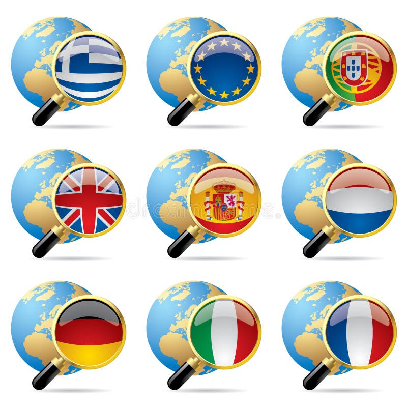 World flag icons stock vector. Illustration of vector - 8314734