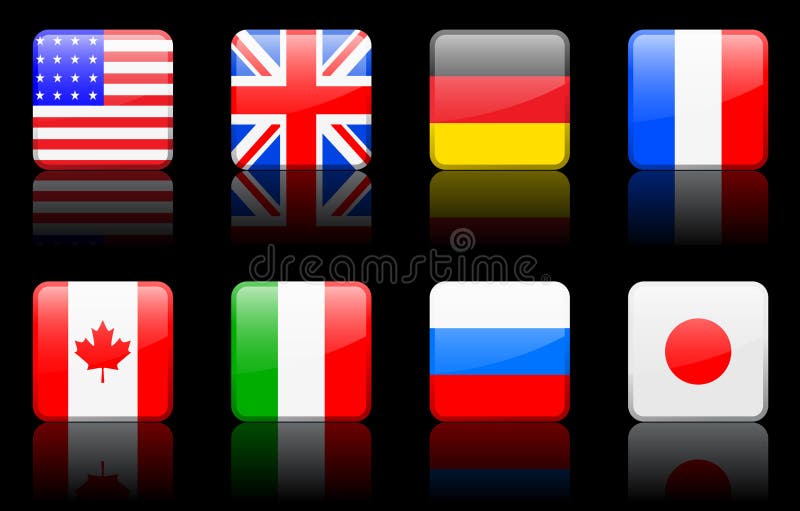 World Flag Series World Flag Series G8 Countries Stock Illustration ...