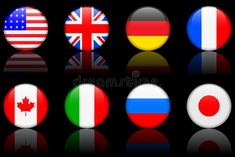 World Flag Series World Flag Series G8 Countries Stock Illustration ...