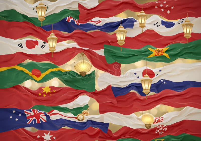 World Flags Background Design Stock Illustration - Illustration of ...