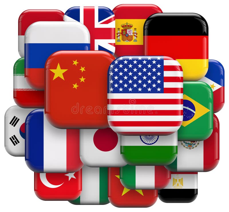 World flags collection stock illustration. Illustration of america ...