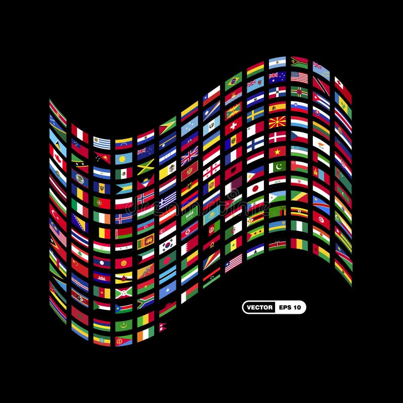 World flags design vector stock vector. Illustration of flag - 122964607