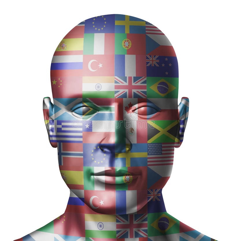 Earth human face stock illustration. Illustration of globe - 20035580