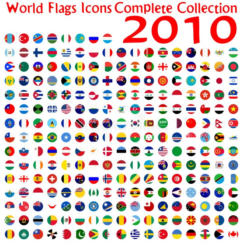 World Map Atlas Flag