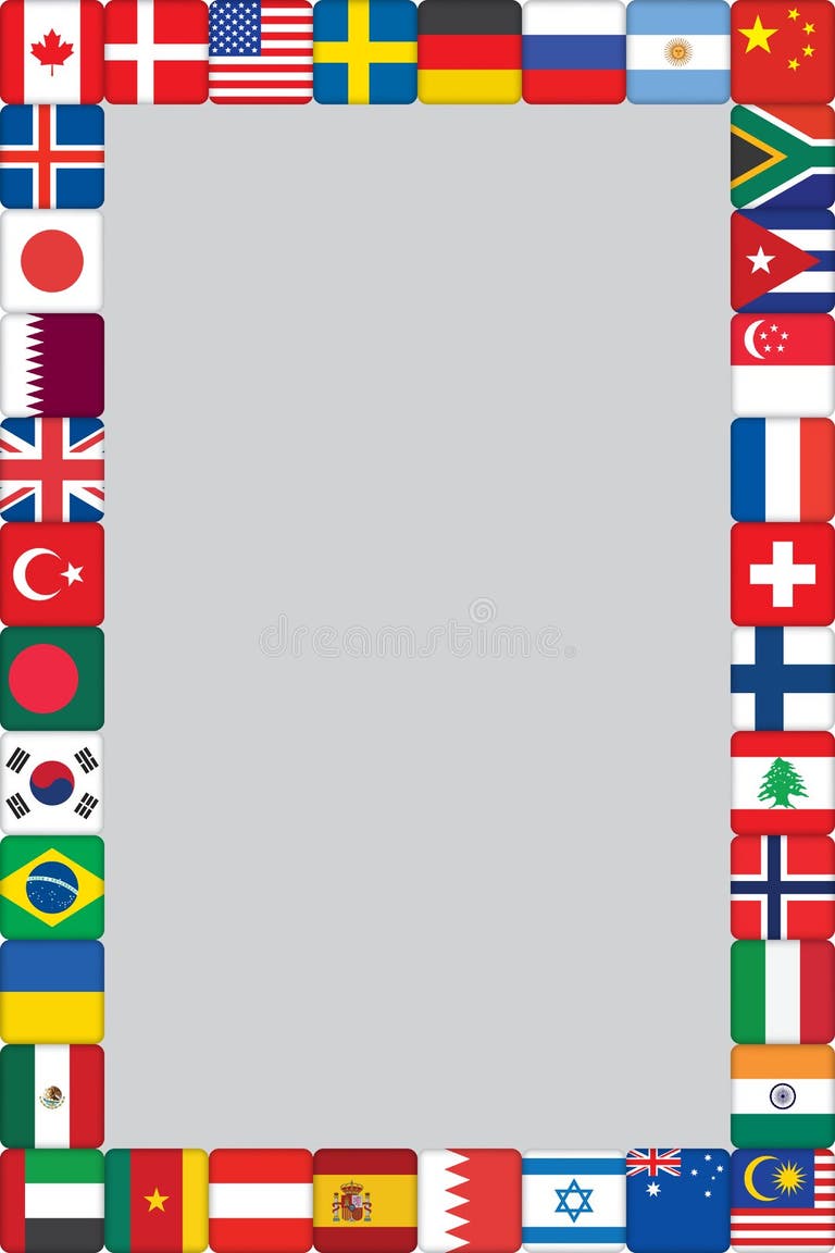 Countries Flags Frame Stock Illustrations – 1,143 Countries Flags Frame ...