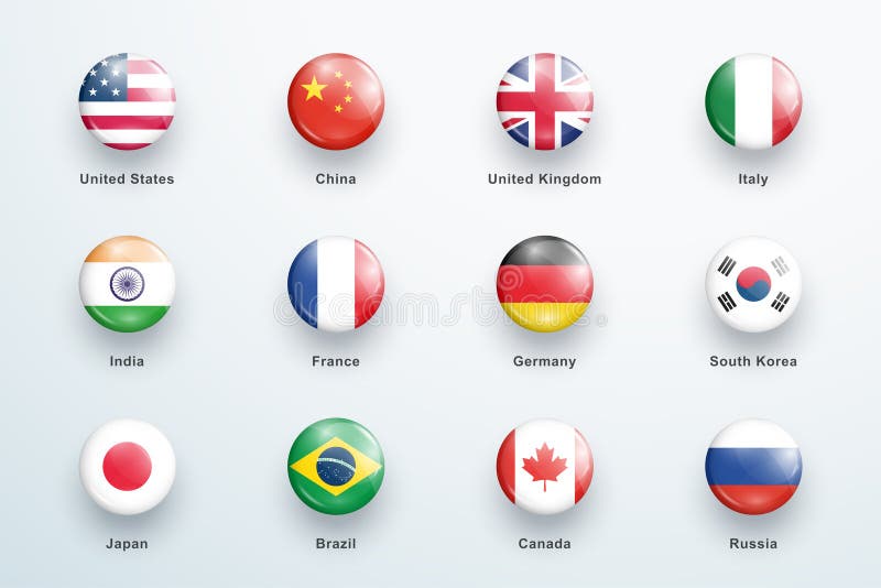 World Flags Circles Stock Illustrations – 46 World Flags Circles Stock ...