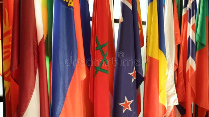 World flags in a row stock video. Video of flag, horizontal - 115398529