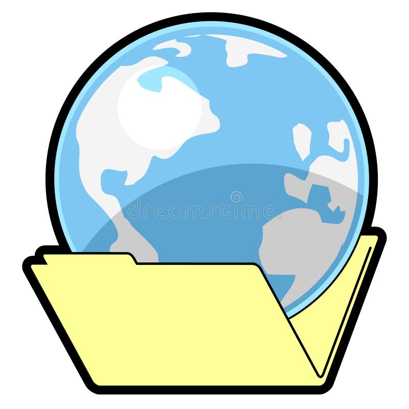 World folder stock vector. Illustration of creative, ordered - 28359251