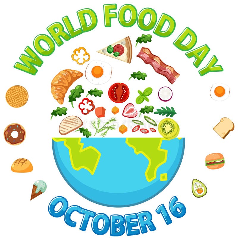 World Food Day Banner Design Stock Vector - Illustration of frame, food ...