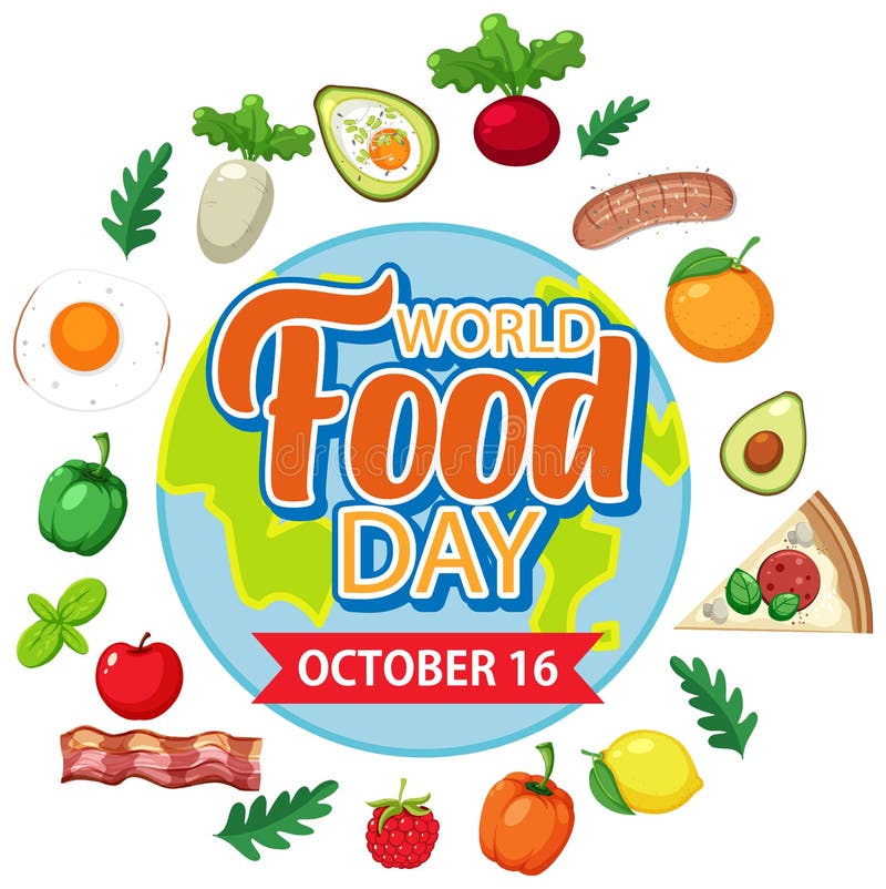 World Food Day Banner Design Stock Vector - Illustration of poster ...