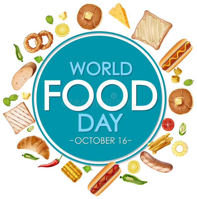 World food day banner stock vector. Illustration of food - 203641191
