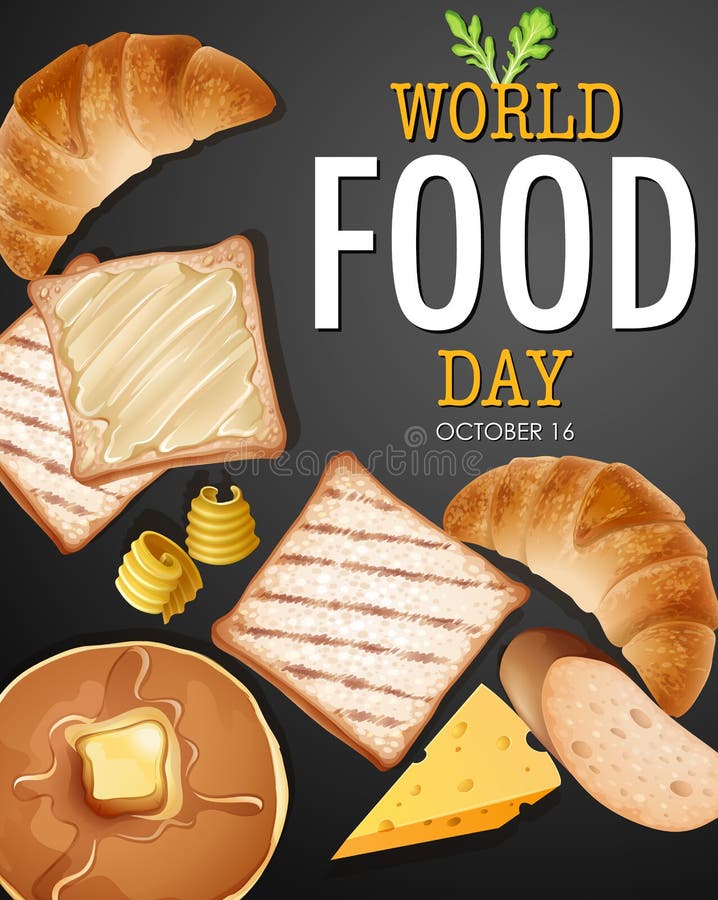 World food day banner stock vector. Illustration of food - 208659188