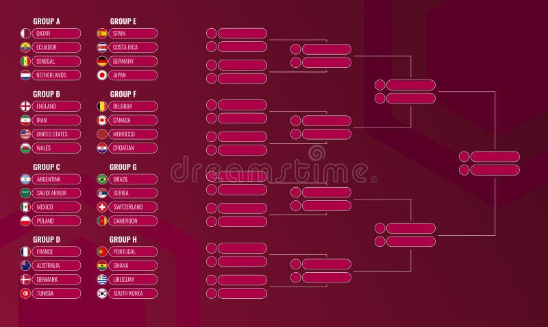 World Football Championship 2022 Stock Illustration - Illustration of ...