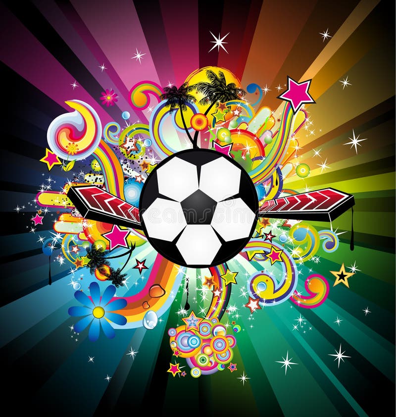 World Football ChampionShip Background Stock Vector - Illustration of ...