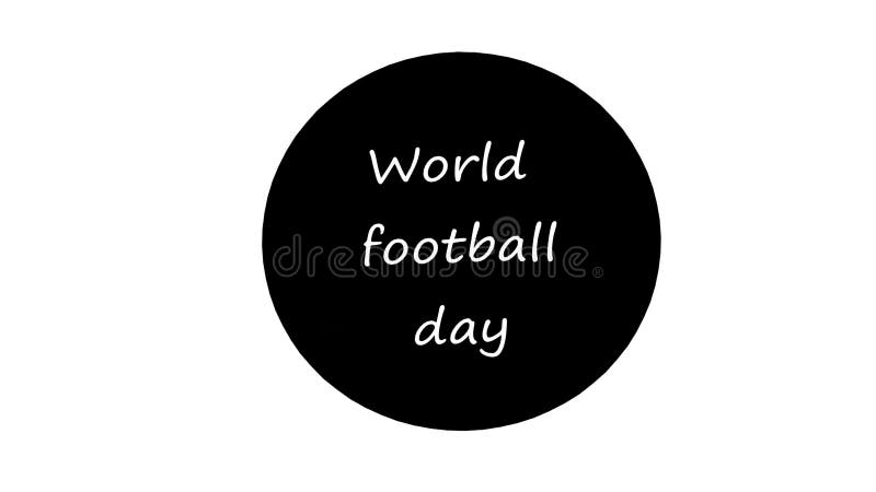 World Football Day Ball on the Football Field Stock Video - Video of ...