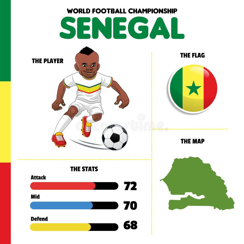 World Football Team Senegal Editorial Photography - Illustration of ...