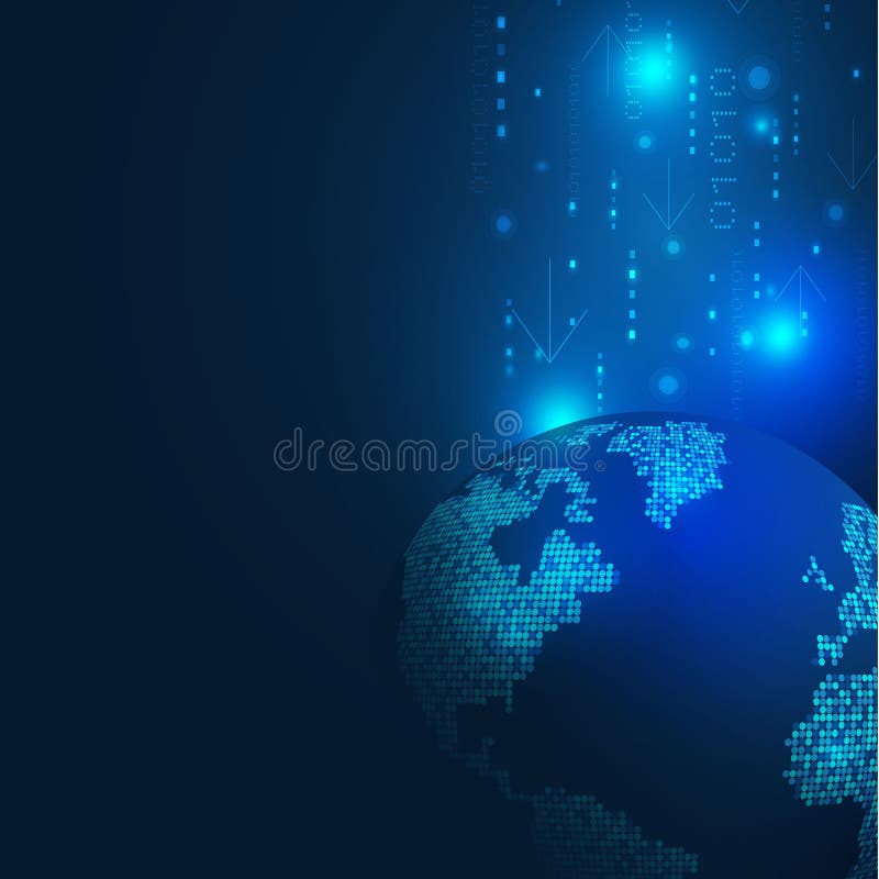 Communication World & Technology Business Flow Motion Isolate White ...