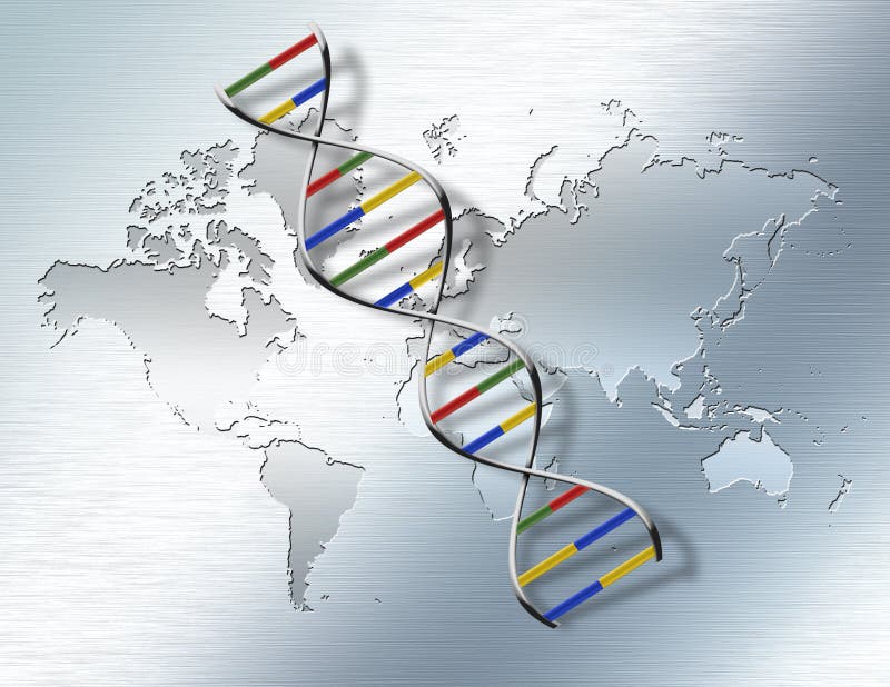 World Genetic stock illustration. Illustration of molecule - 151341363