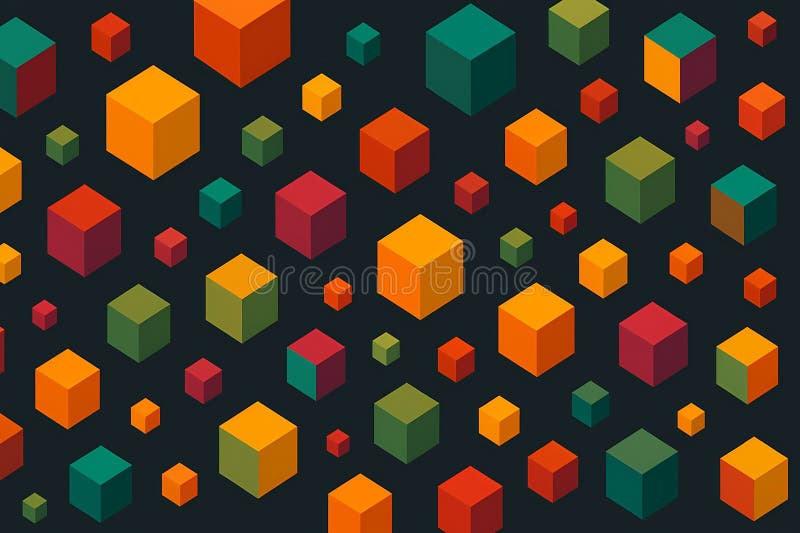 A World of Geometric Abstraction, Creative Blocks, Colorful Cubes ...