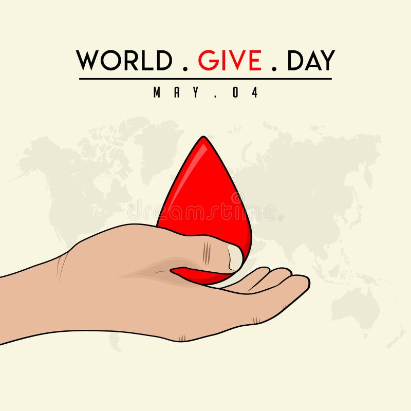 World Give Day stock vector. Illustration of drop, charity - 169011983