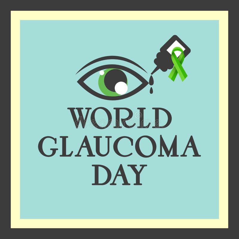 World Glaucoma Day. stock illustration. Illustration of looking - 110258727