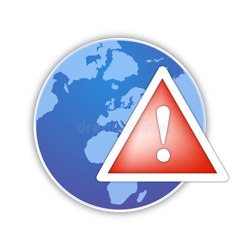 World global alert icon stock illustration. Illustration of crime - 9178743