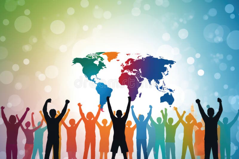 World Global Connect People Togetherness Unity International Concept ...