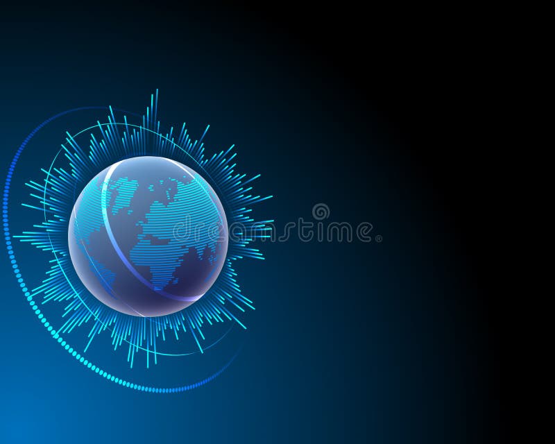 World Global Internet Network Connection Big Data Information Stock ...