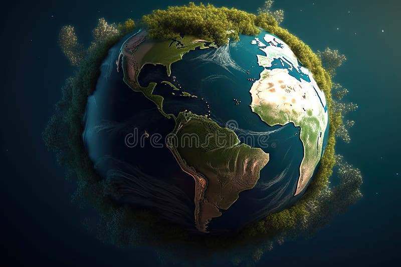 World Global Nature Protect Connect Concept Environment Ocean Forest ...