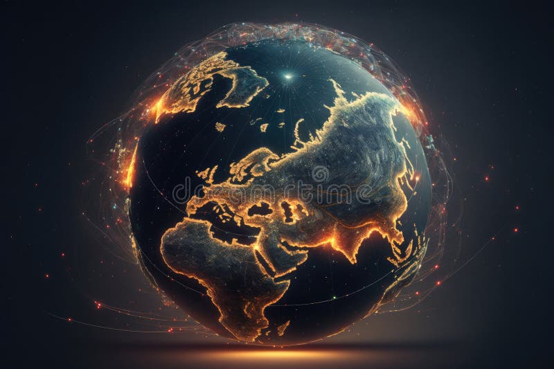 Network concept stock illustration. Illustration of binary - 269931129