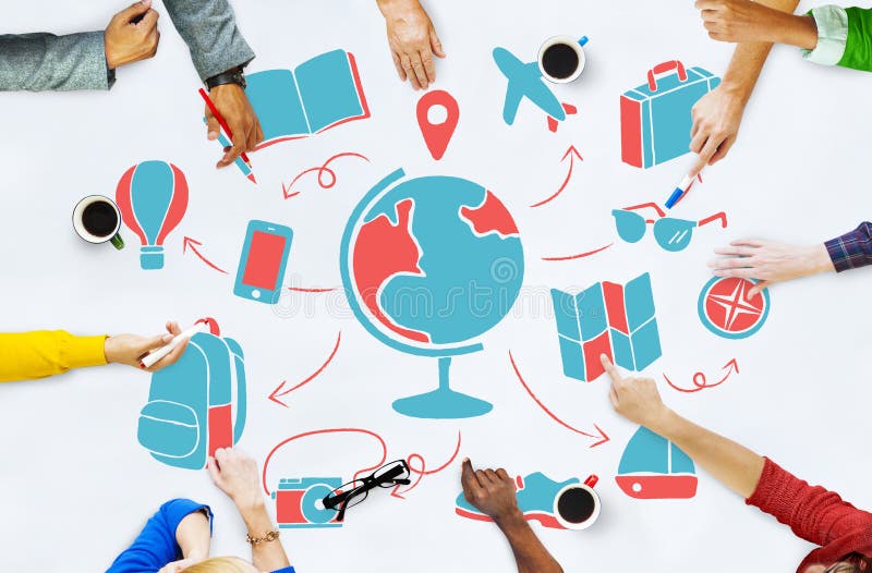 World Global Travel Plan Tourism Concept Stock Photo - Image of meeting ...
