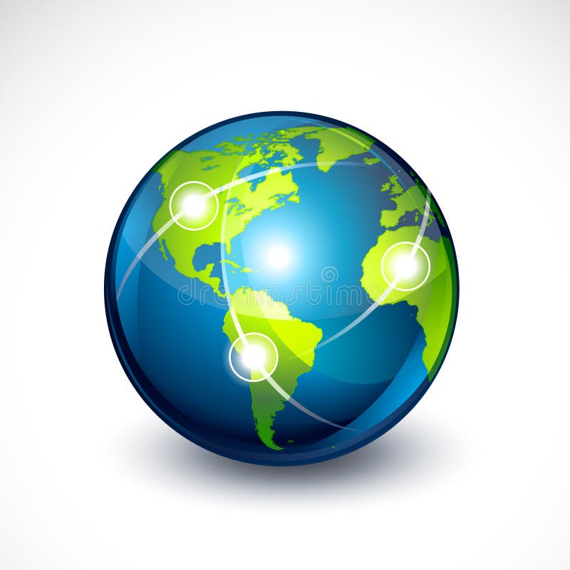 World globe stock vector. Illustration of internet, globes - 18434608