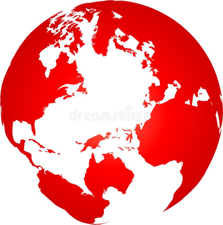 World Map Red Color Transparent Stock Illustrations – 432 World Map Red ...