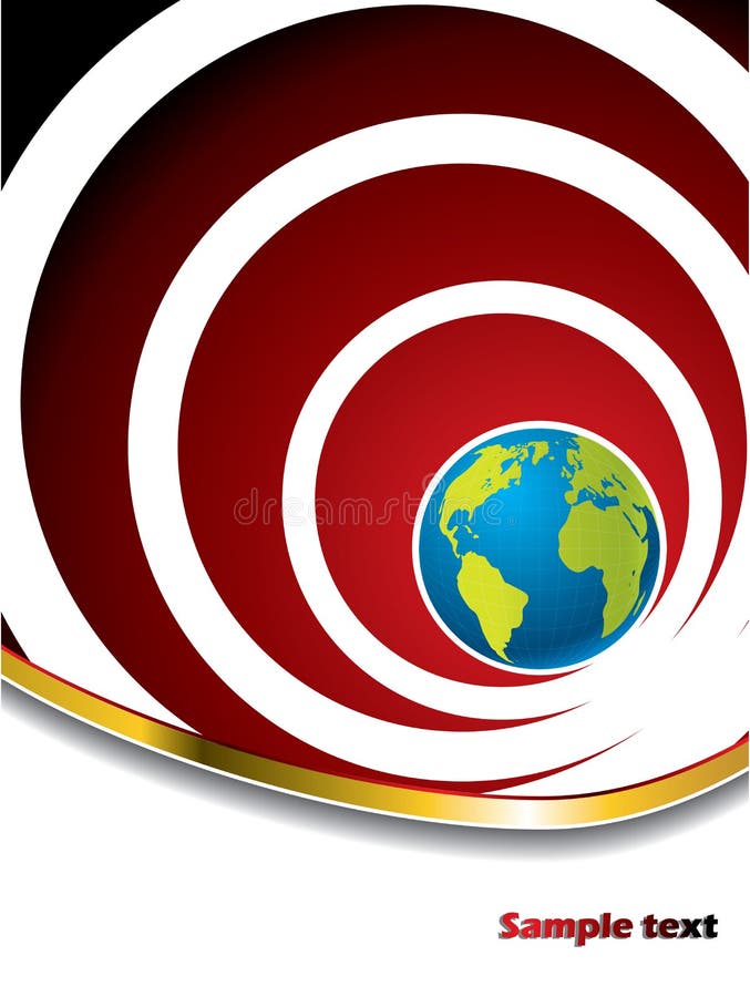 World Globe Brochure Design Stock Vector - Illustration of name, banner ...