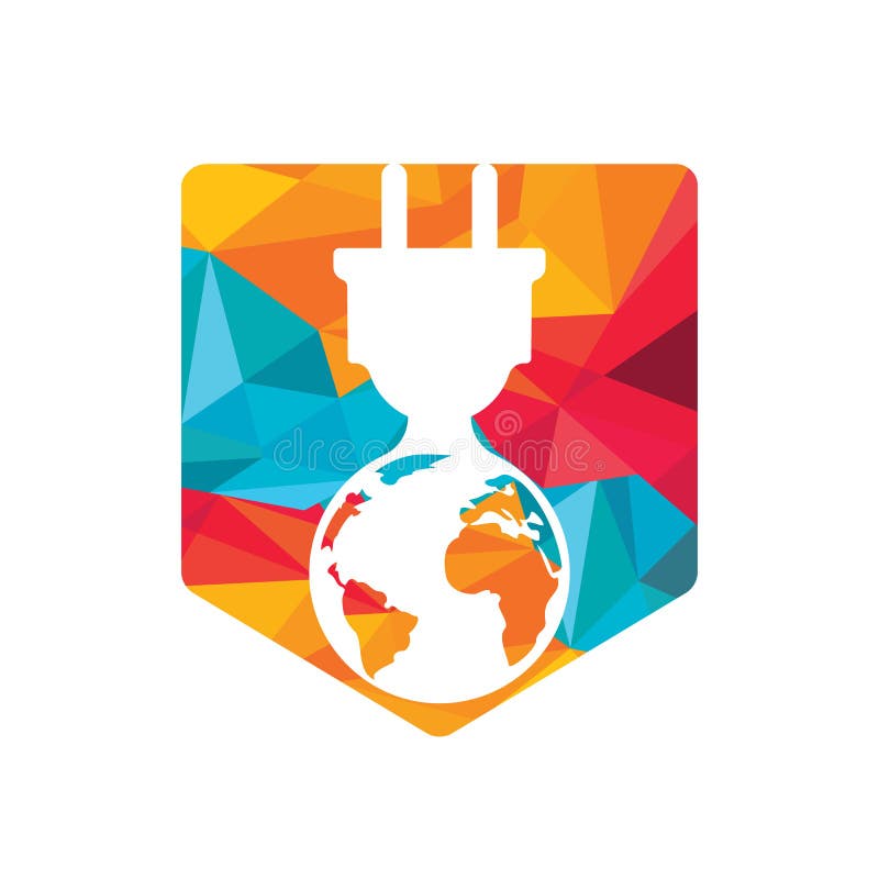 Global Electric Cord Vector Logo Design Template. Global Power Logo ...