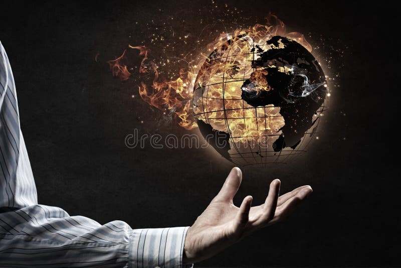 Earth Globe Fire Stock Images - Download 595 Royalty Free Photos